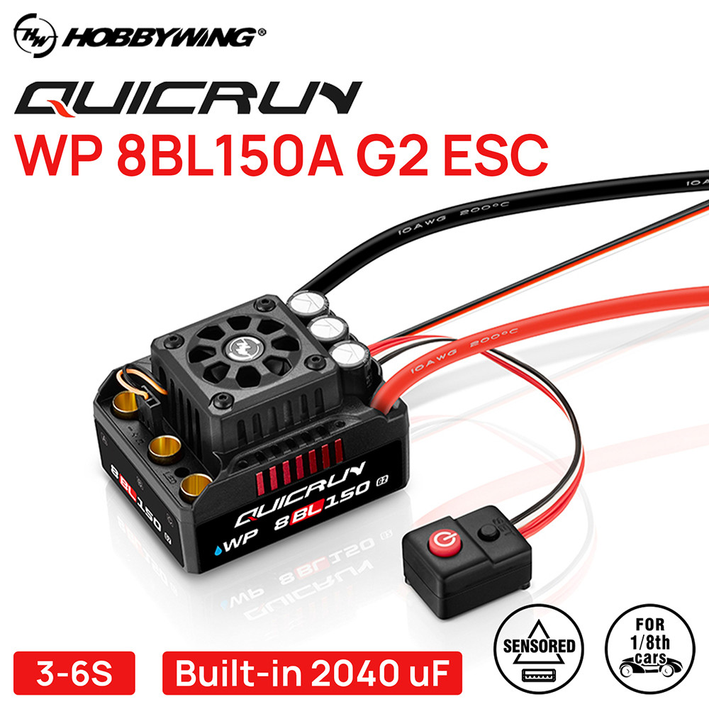 Hobbywing Quicrun 8BL150 G2 ESC 3-6S 150A lP67 Waterproof Built-in ...