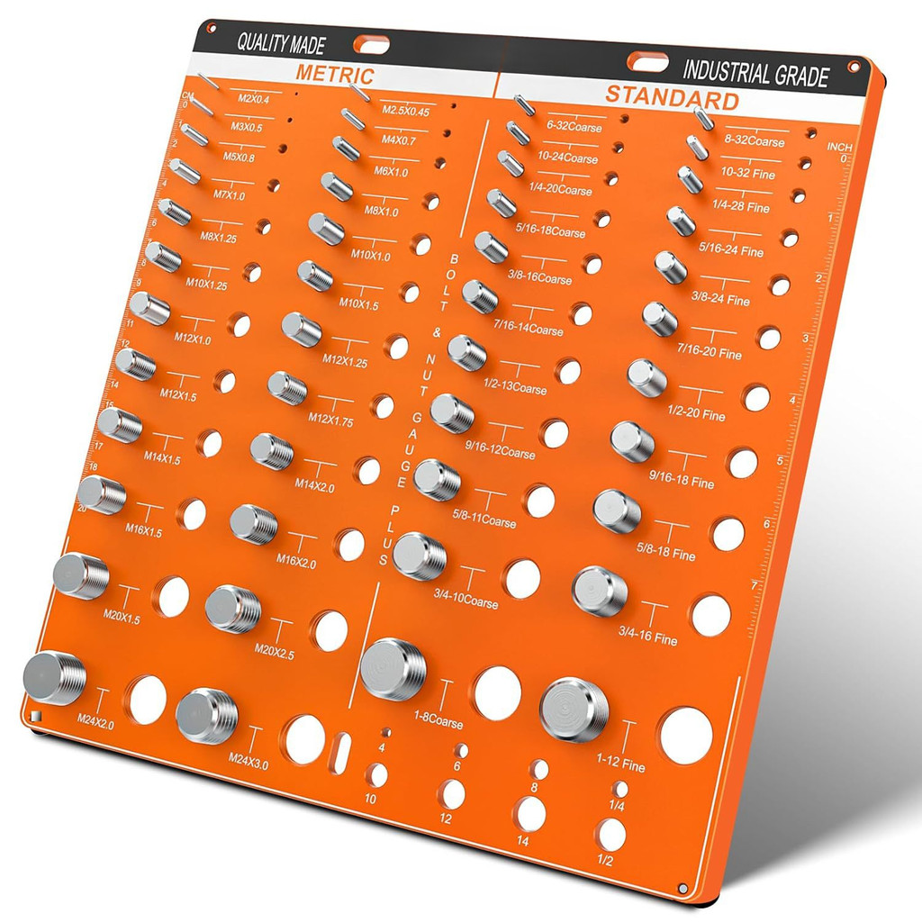 54 Nut and Bolt Thread Checker Standard and Metric,Bolt Size and Thread ...