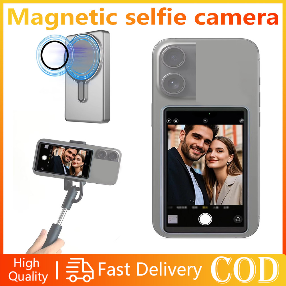 4K Magnetic Phone Selfie Monitor Screen for Smartphone Rear Camera ...