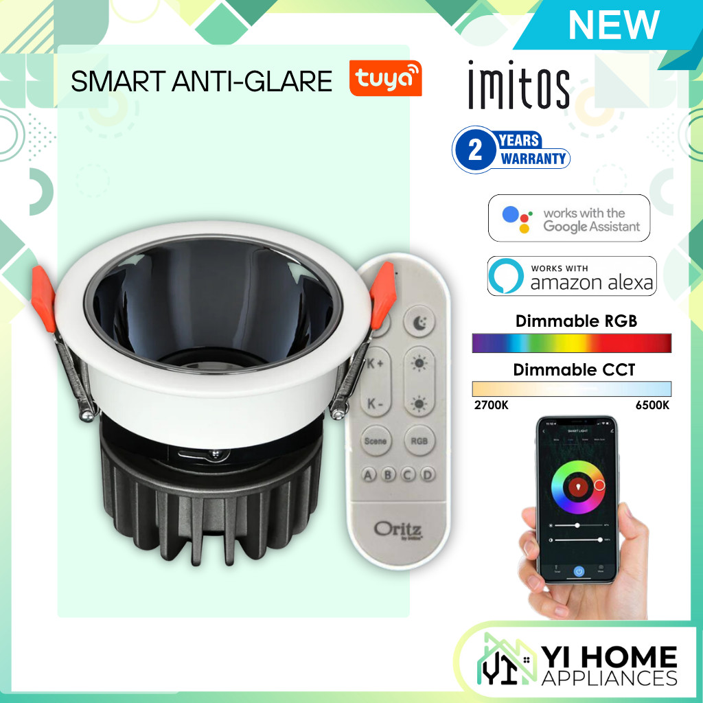 🔥Smart Anti Glare🔥 12W RGB LED Eye ball Recessed Spotlight LED Eyeball ...
