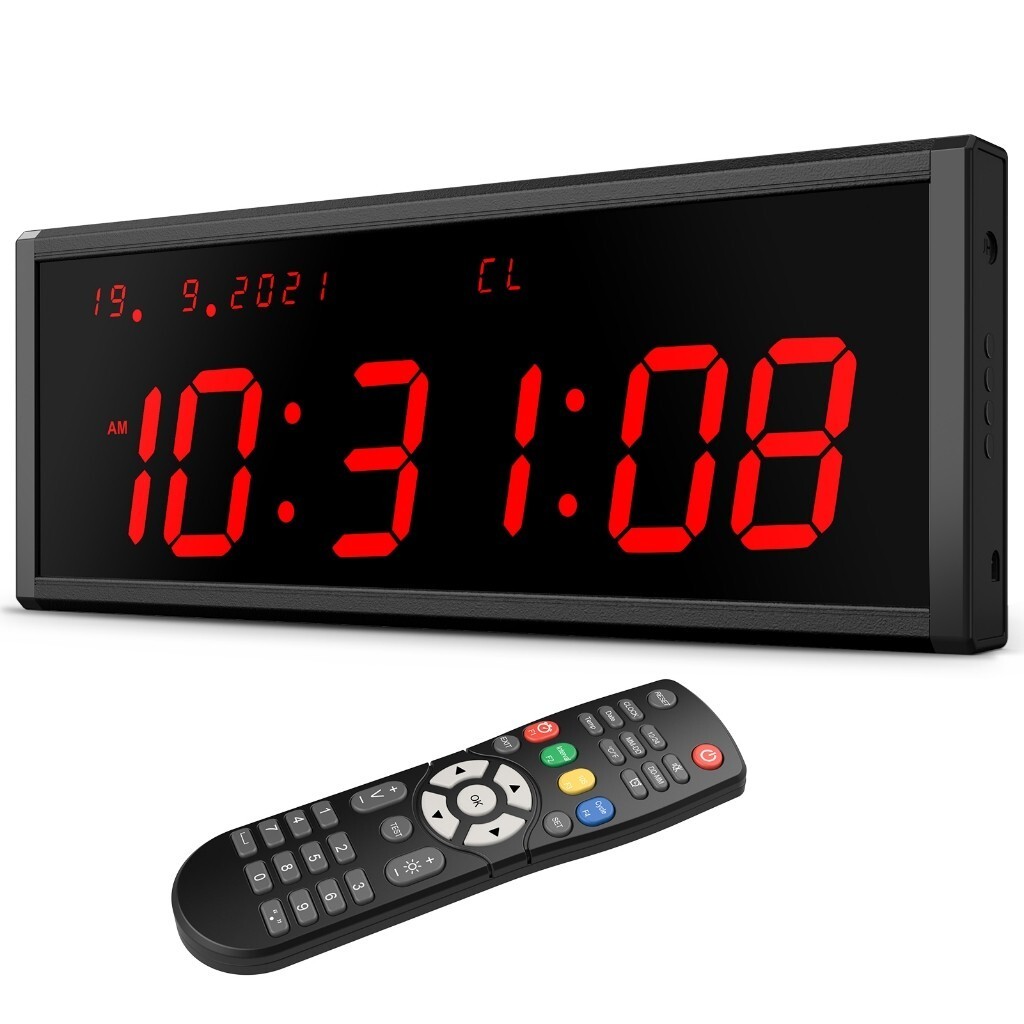 3 Inch Multi Functional Gym Timer Big Screen LED Interval Workout Clock ...