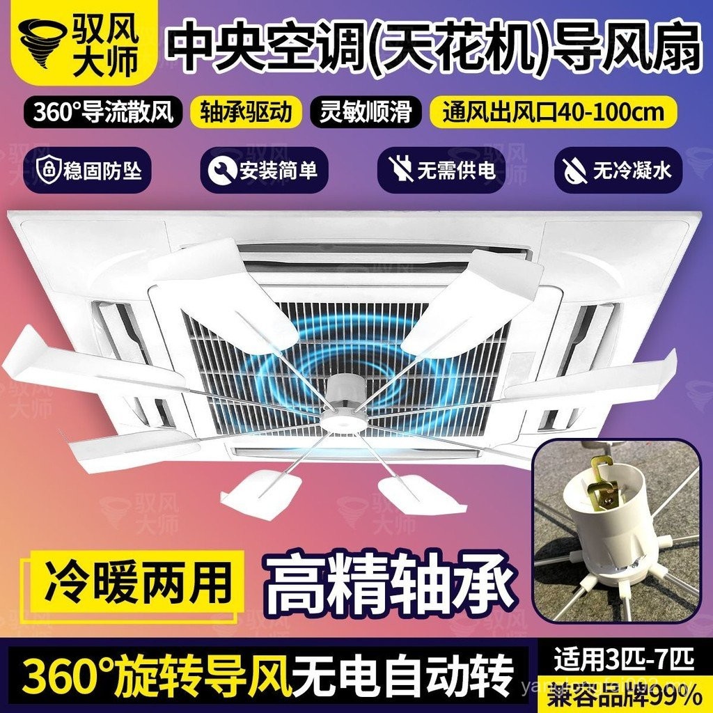 Ceiling Machine Anti-Direct Blowing Guide Fan Central Air Conditioning ...