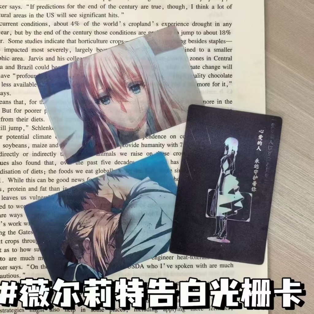 Violet Evergarden Grating card Japanese Anime Violet Magic Anime ...
