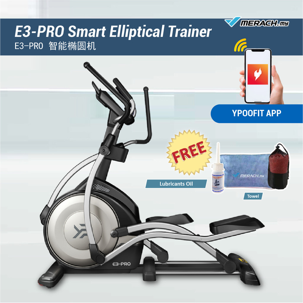 YPOO E3 PRO Smart Elliptical Traniner Home Gym Sport Exercise Fitness ...