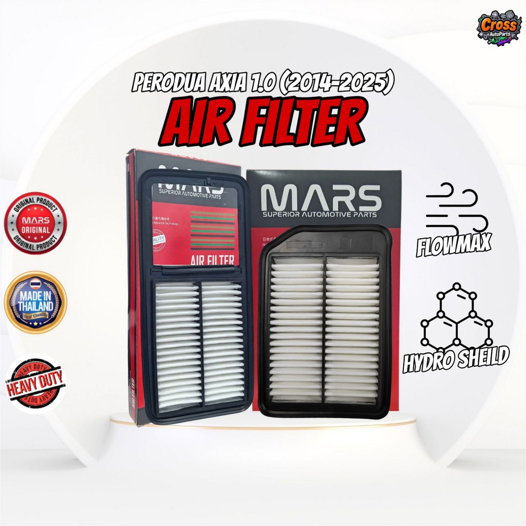 MARS AIR FILTER - PERODUA AXIA 1.0 2014-2025 | Shopee Malaysia