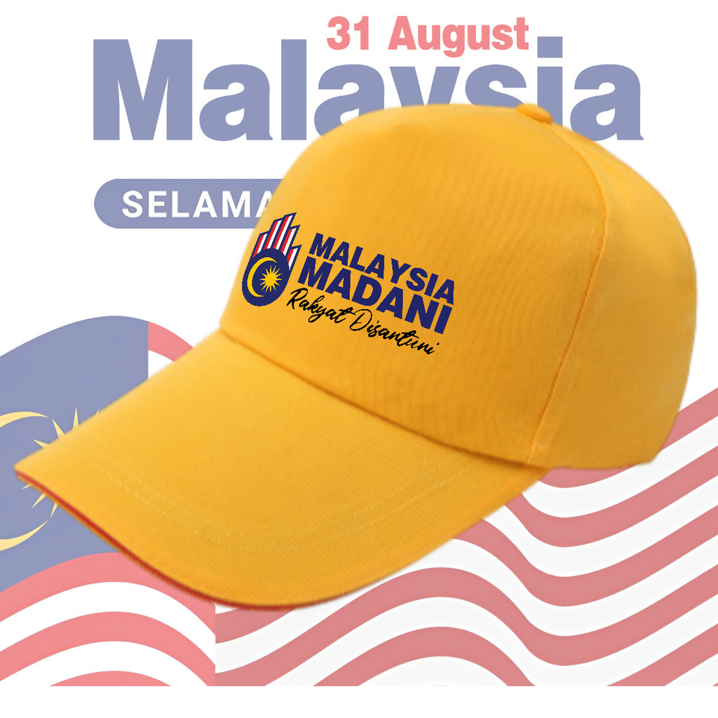 Malaysia Madani Hats Hari Merdeka Baseball Cap Happy Malaysia Day Cap ...