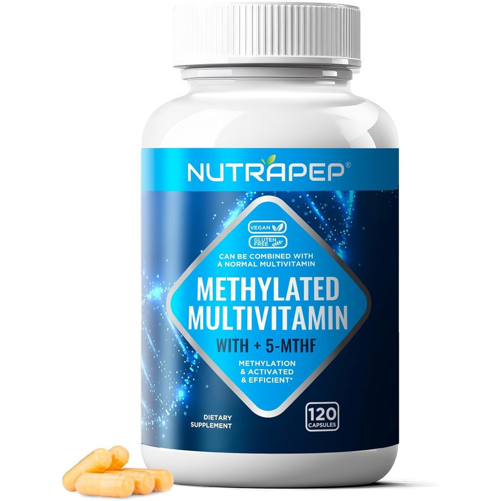 Methylated Multivitamin for Men Women - 5-MTHF Riboflavin Vitamin B2 B6 ...