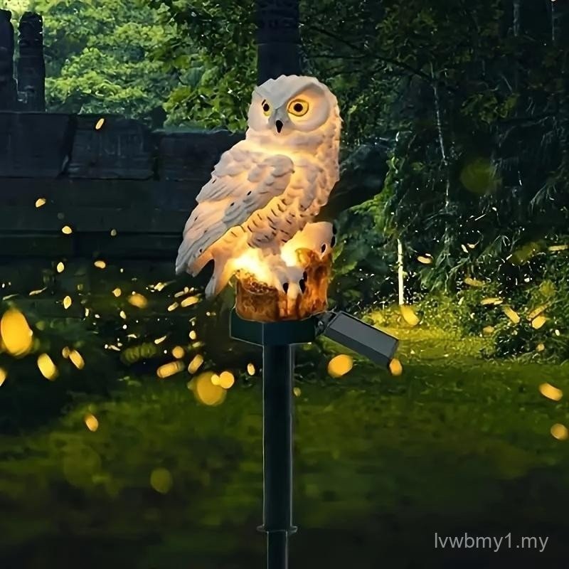 Lampu Taman Reka Bentuk Burung Hantu Berkuasa Suria, Lampu LED Luaran ...
