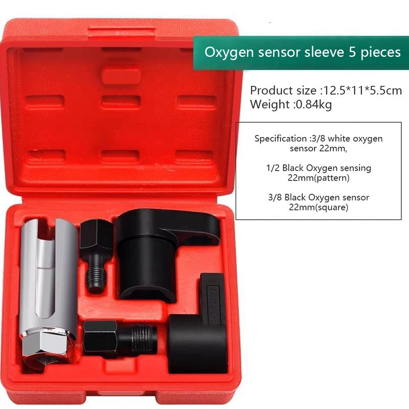 Oxygen Sensor Wrench Kit for Automotive O2 Socket Removal Install Offset Vacuum Sensor Socket ...
