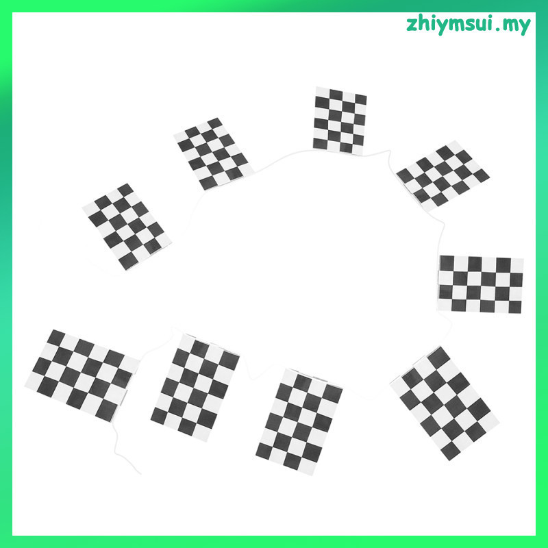 Black and White Grid Racing Flag Race Car Decorations for Flags Track ...