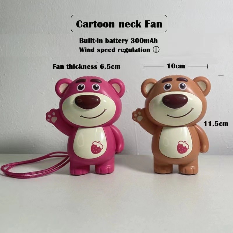 Mini fan portable Cartoon neck fan handheld cute mini fan USB ...