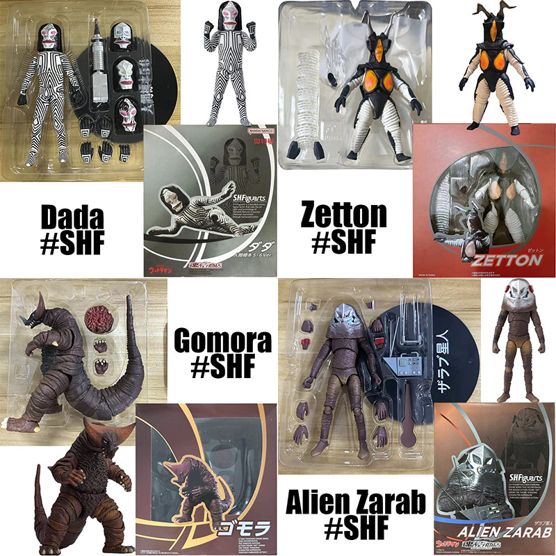 Zetton Monster Vs Ultraman Zero Gomora Alien Zarab Dada Action Figure ...
