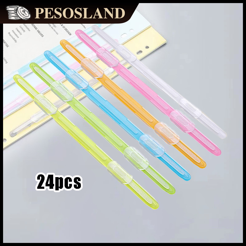 24Pcs Fasteners School Supplies Double Hole File Binding Strip Mix ...