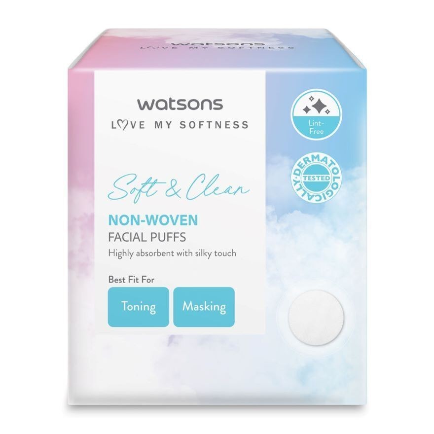 WATSONS Premium Non Woven Facial Puffs 180's | Shopee Malaysia