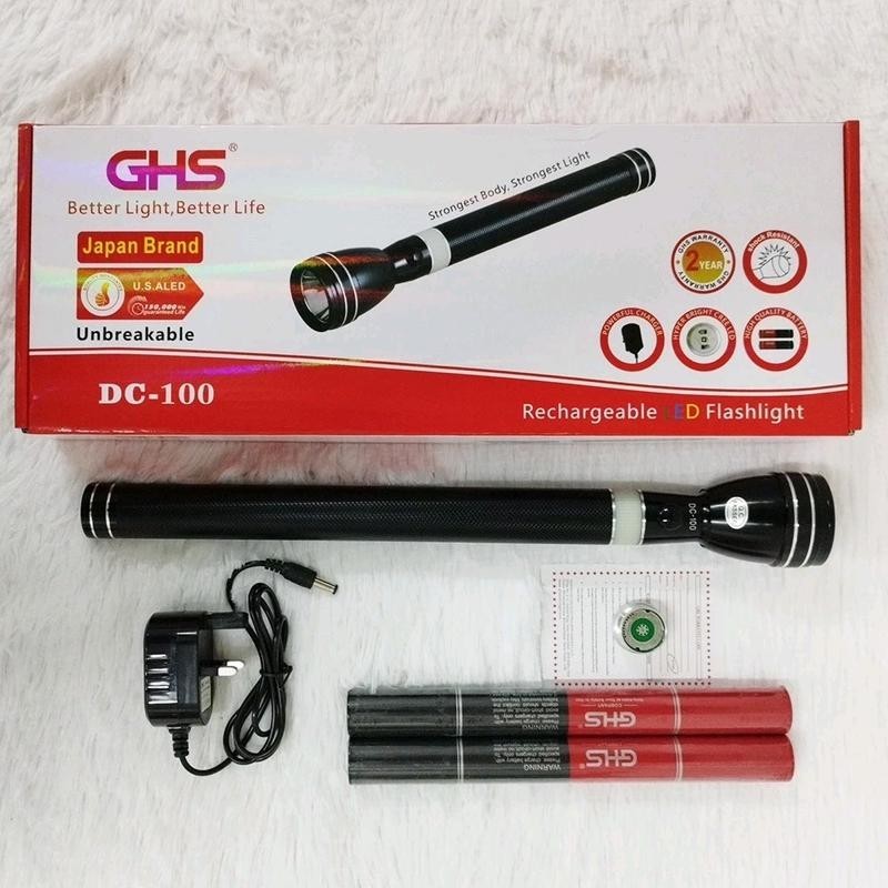 GHS Original Japan TorchLight Long Range New Version Rechargeable ...