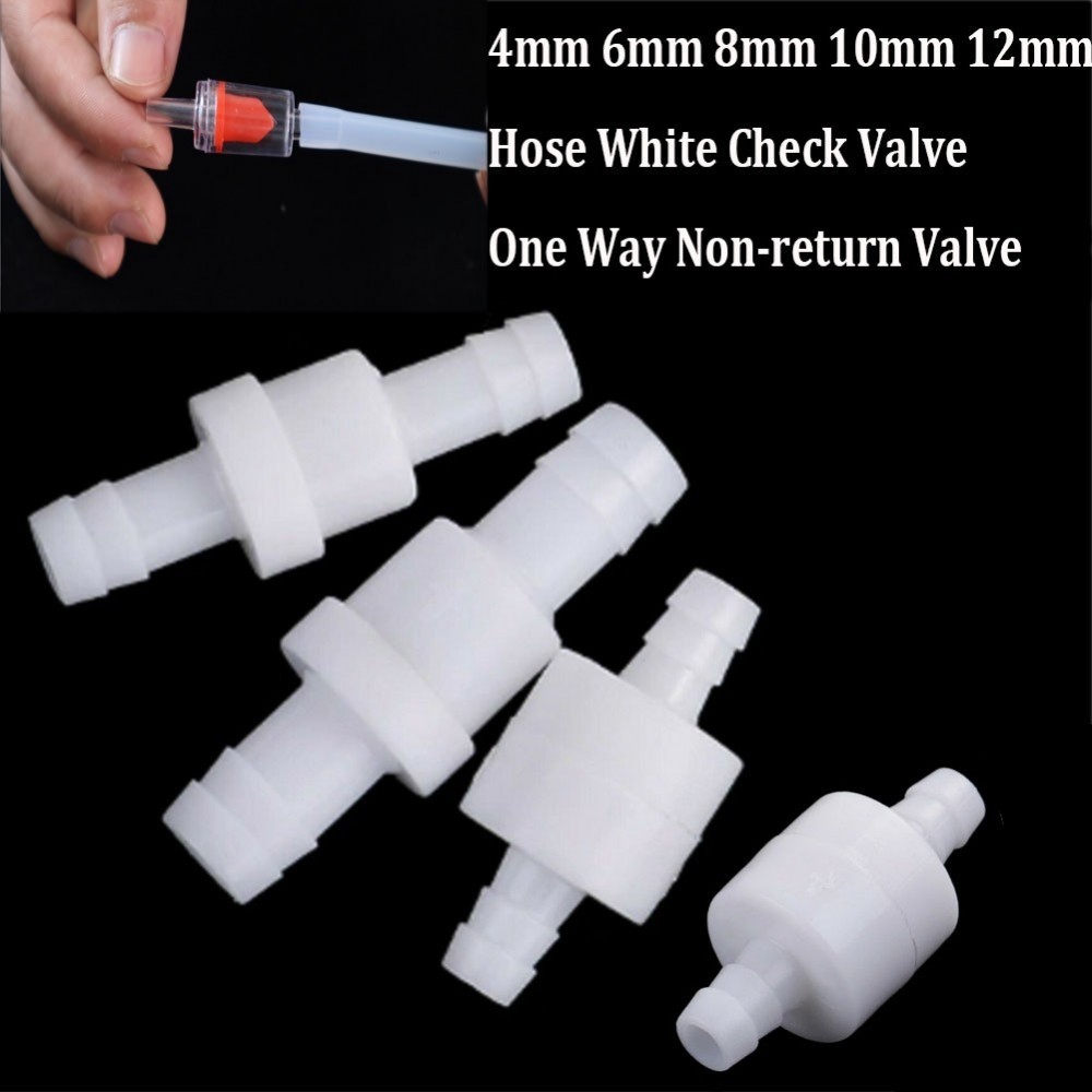 Prevent Fluid Backflow 4mm 6mm 8mm 10mm 12mm Plastic Check Valve ...