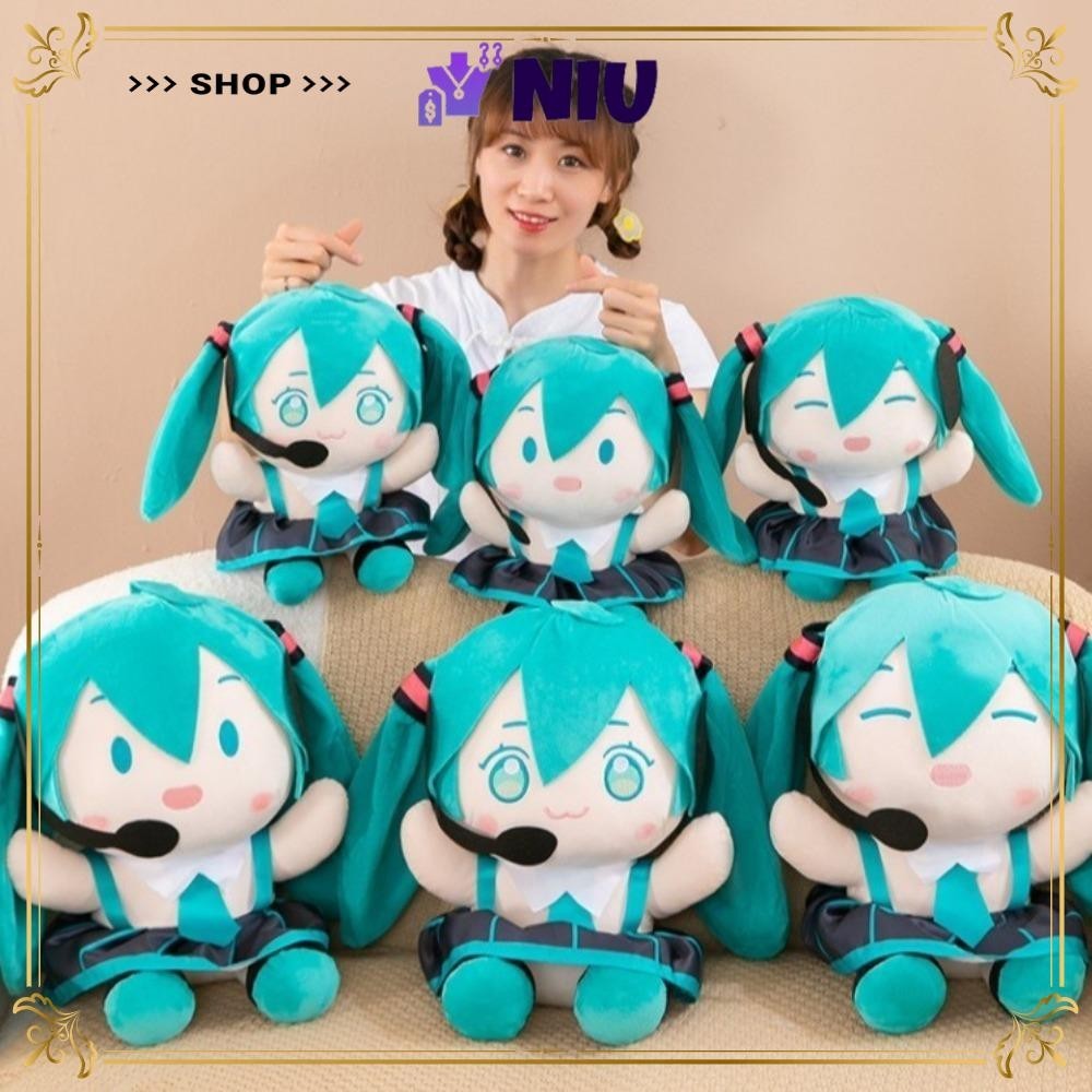 NIU Hatsune Miku Doll, Anime Fufu Series Plush Doll, Kawaii Q Version ...