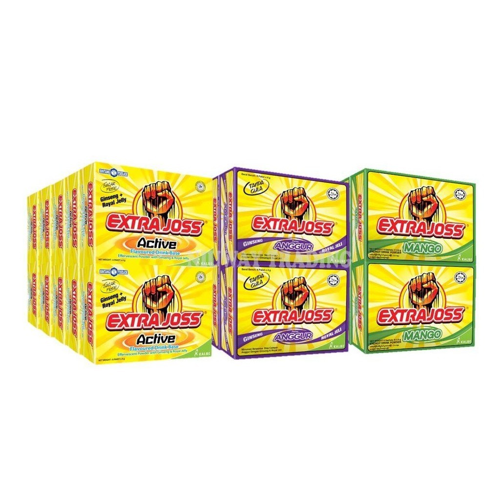 EXTRA JOSS ACTIVE/ANGGUR/MANGGA 10BOX x 6SACHET | Shopee Malaysia