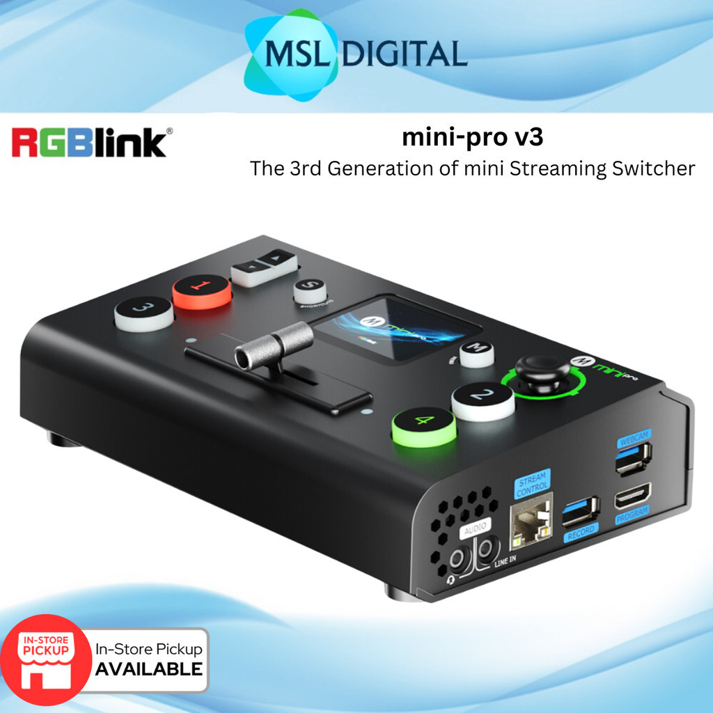 RGBlink mini-pro v3 The 3rd Generation of mini Streaming Switcher ...