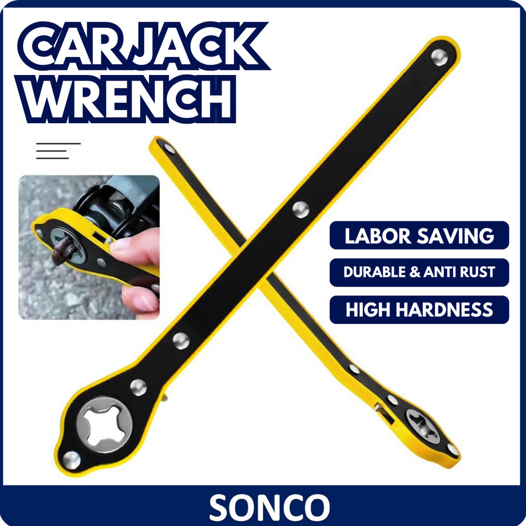 34CM Scissor Jack Garage Tire Wheel Lug Wrench Handle Wrench Phillips ...