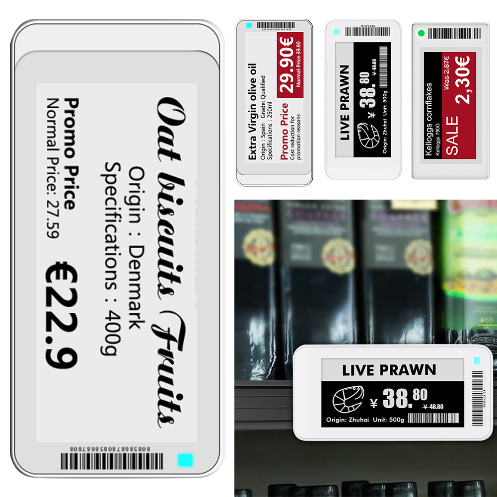 keepdreaming 2.1 \"2.9\" Epaper Electronic Price Tag Display Screen BT ...