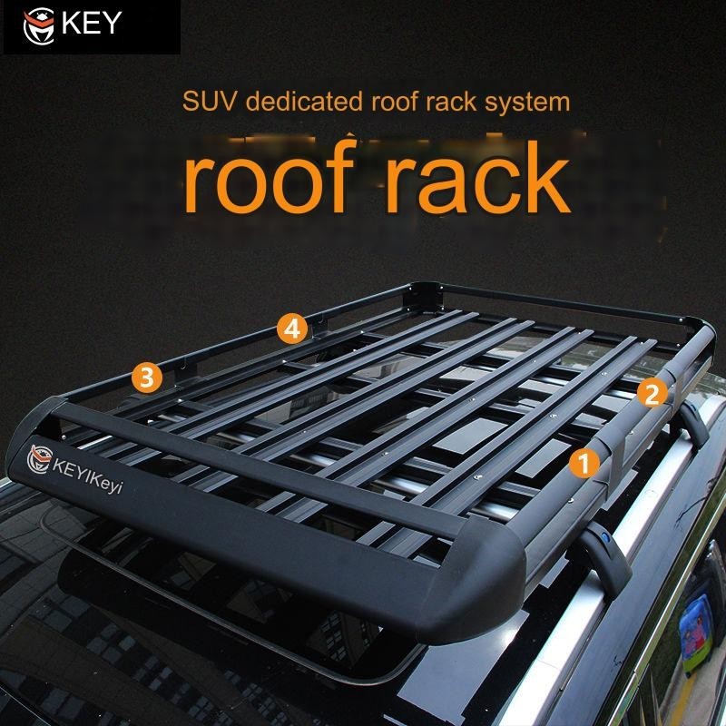 SUV roof rack car luggage frame aluminum alloy travel rack universal ...
