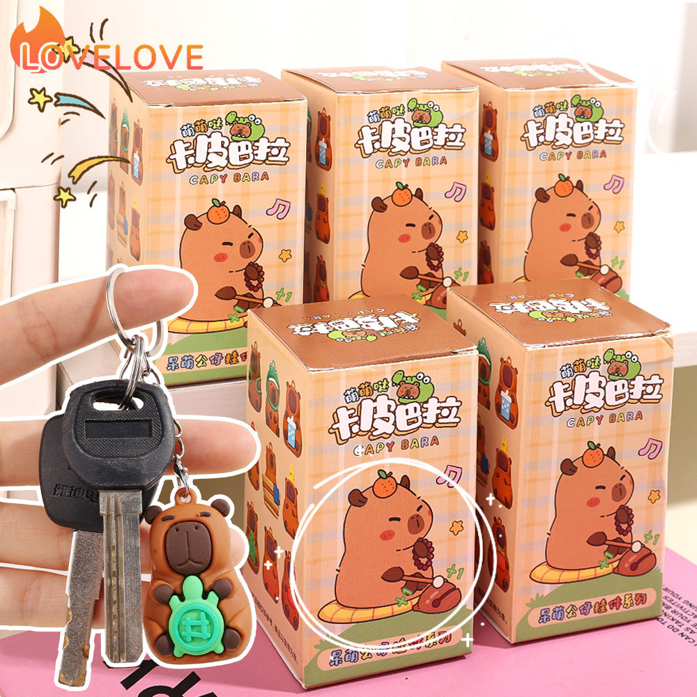 Mysterious Surprise Capybara Keychain Blind Box - Cartoon Cute Capybara ...