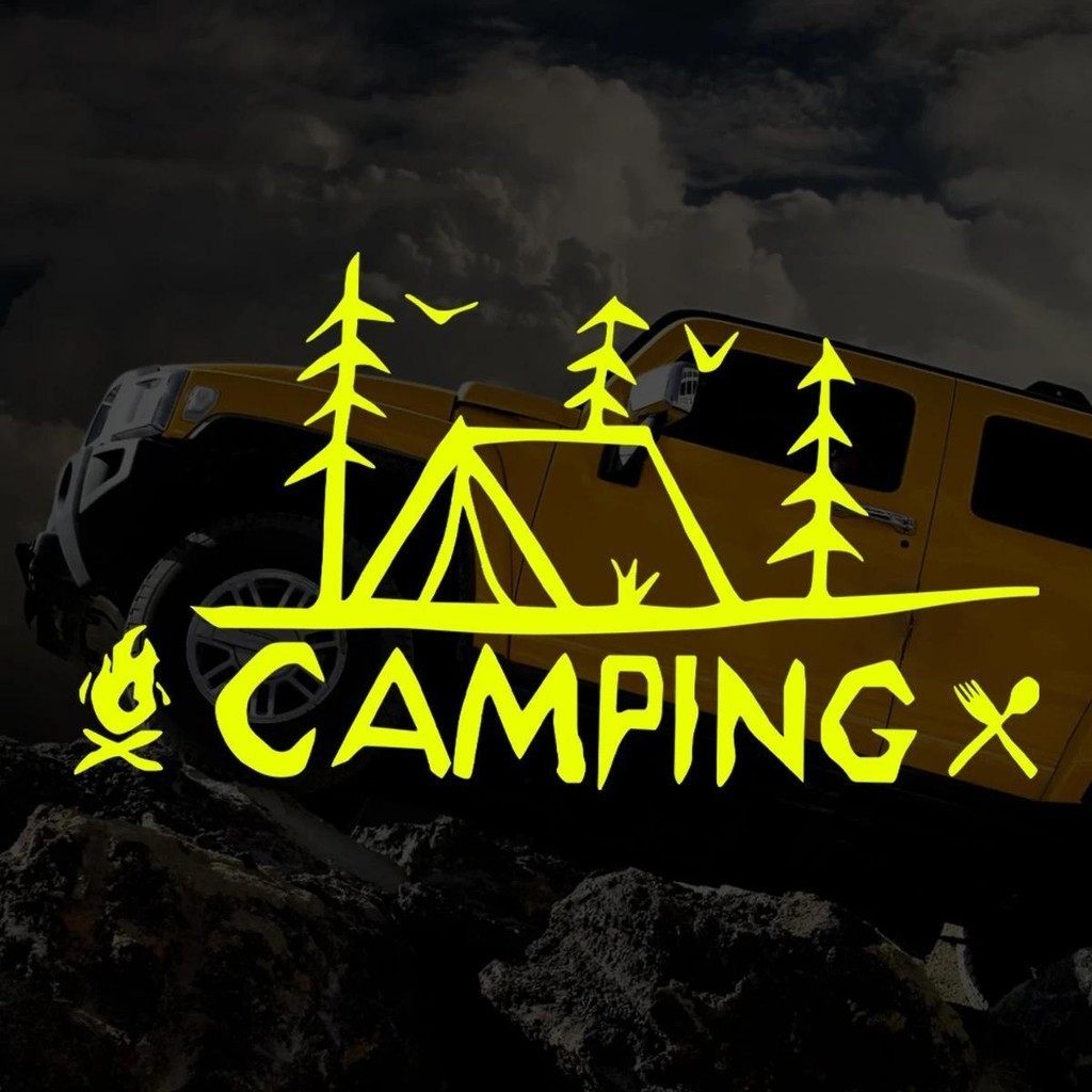 Off Road Vehicle RV Outdoor Camping Adventure Reflective Car Stickers ...