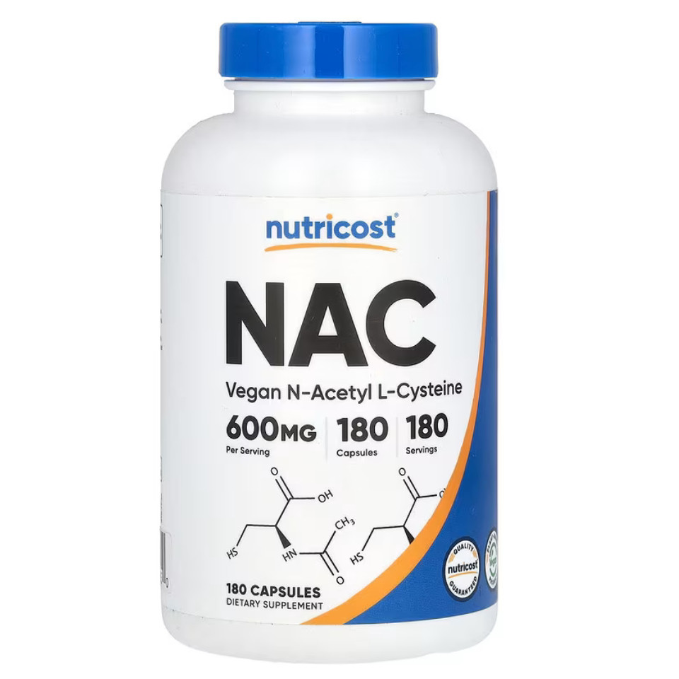 Nutricost, NAC, Vegan N-Acetyl L-Cysteine, 600 mg, 120 Capsules / 180 Capsules | Shopee Malaysia