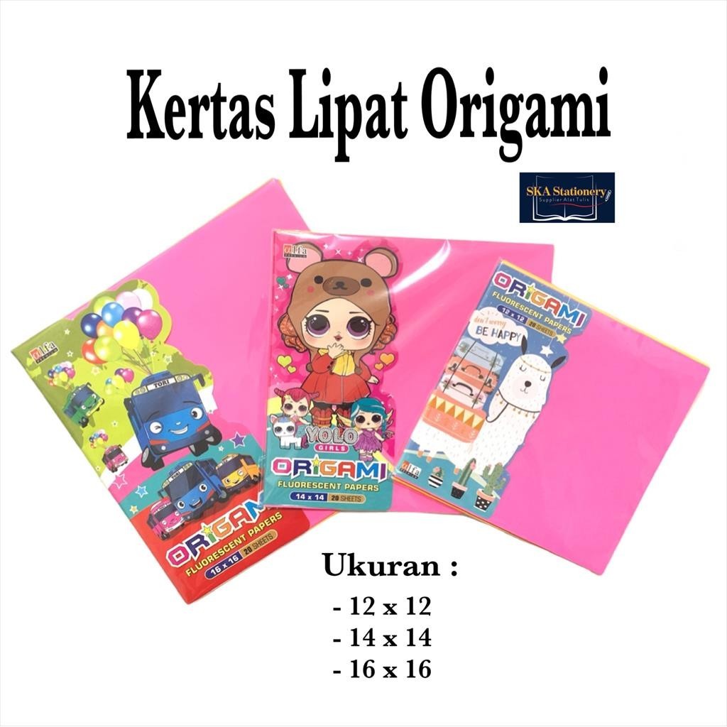 Colored 2 Sided Origami Folding Paper (Small Pack) | Shopee Malaysia