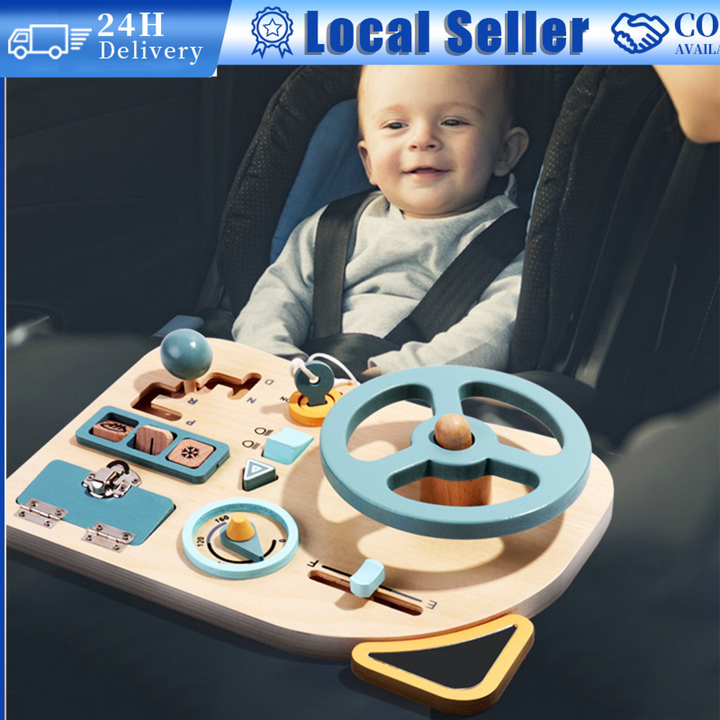 Busy Activity Cube Car Steering Wheel Toy Busy Board for Toddlers ...