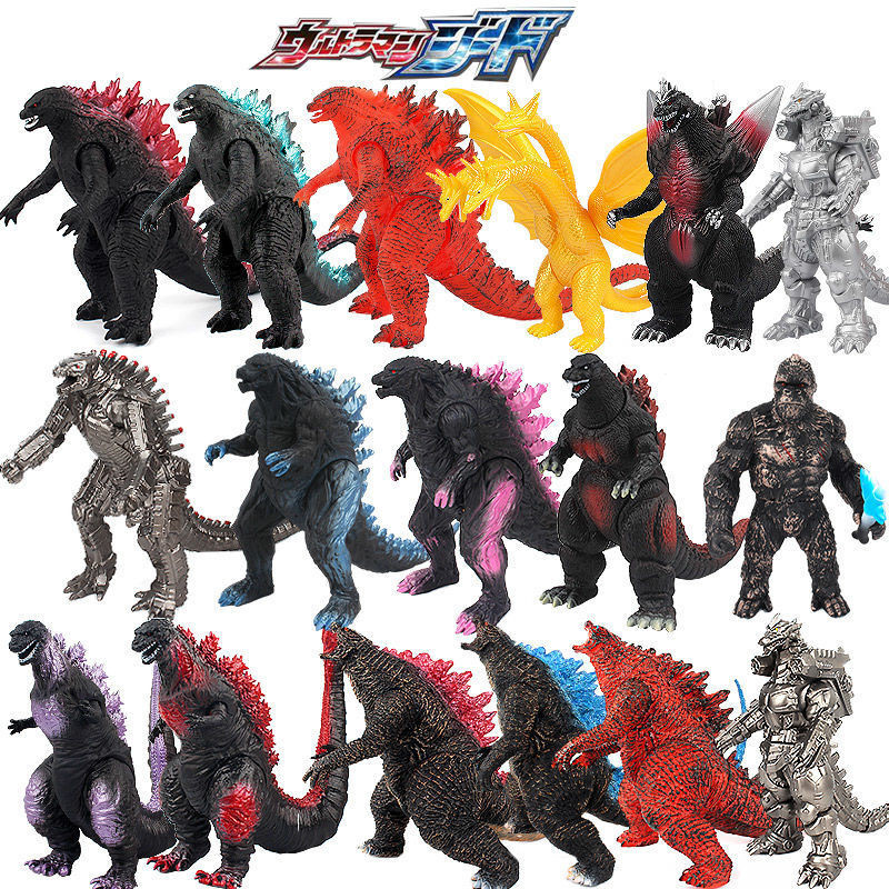Godzilla Soft Plastic Model Toy Storm Godzilla Steel Godzilla Red Lotus ...
