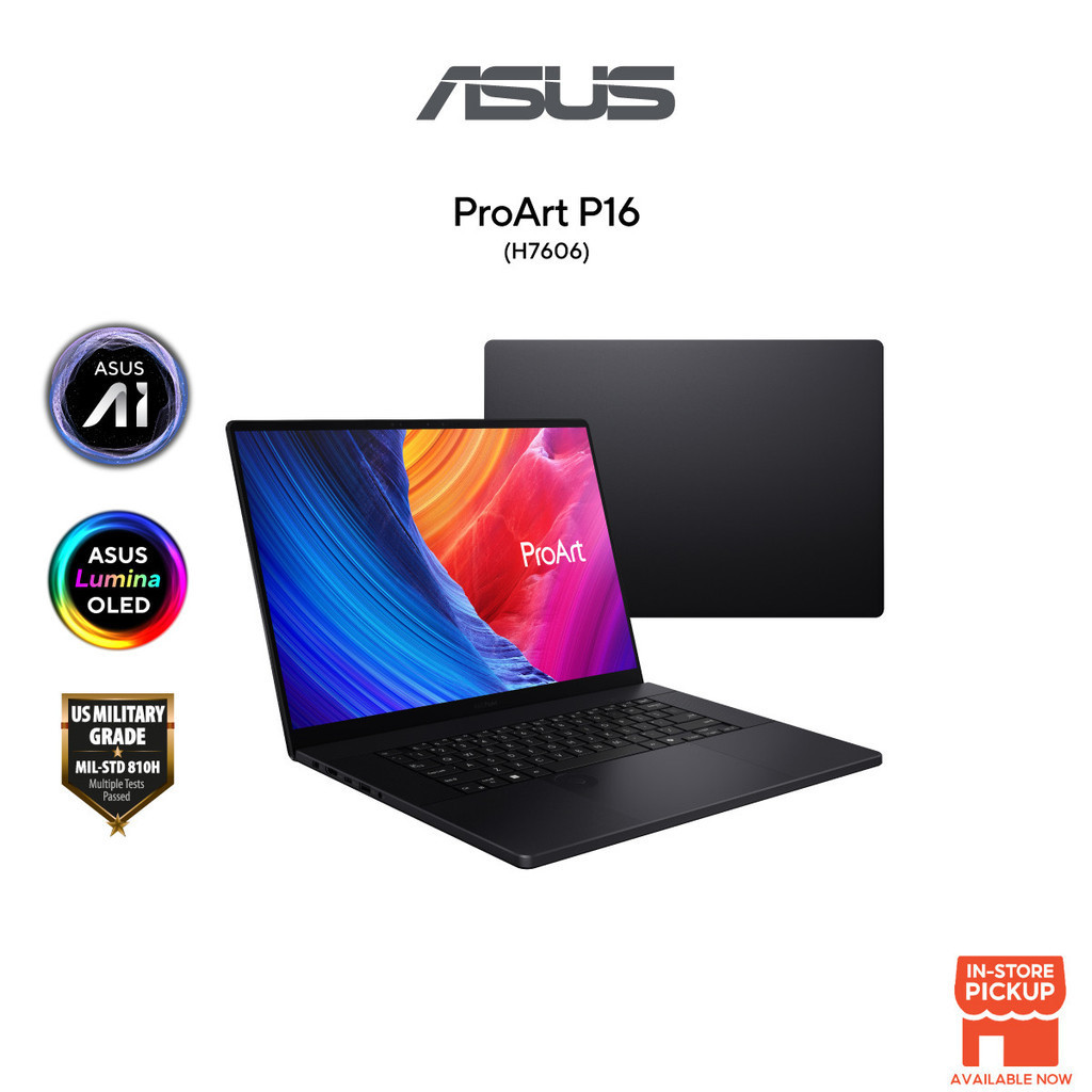 ASUS ProArt P16 OLED H7606W-IME038WSM (AMD Ryzen AI 9 HX 370/32GB RAM/2TB SDD/RTX4070/16.0" 4K ...