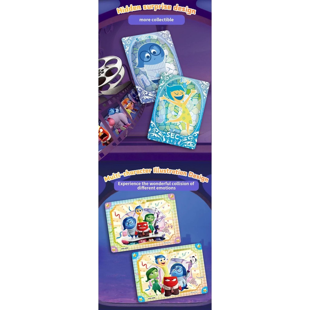 Inside Out 2 Blind Box Cards Booster Box Anime Tcg Ccg Collectable Gift ...