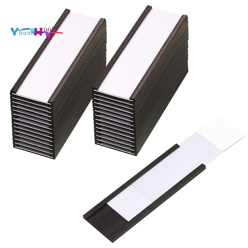 30Pcs Magnetic Label Holders with Magnetic Data Card Holders with Clear ...