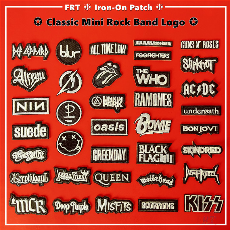 ☸ Mini Rock Band Series 01 - Classic Logo Iron-on Patch ☸ 1Pc DIY Sew ...