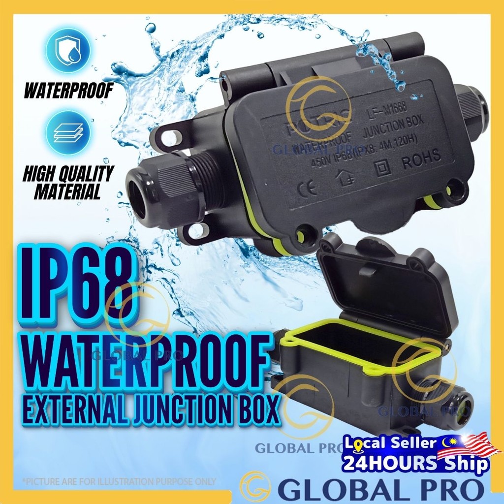 POTRIC 2/3 Way Waterproof Junction Box Outdoor Junction Box Underground ...