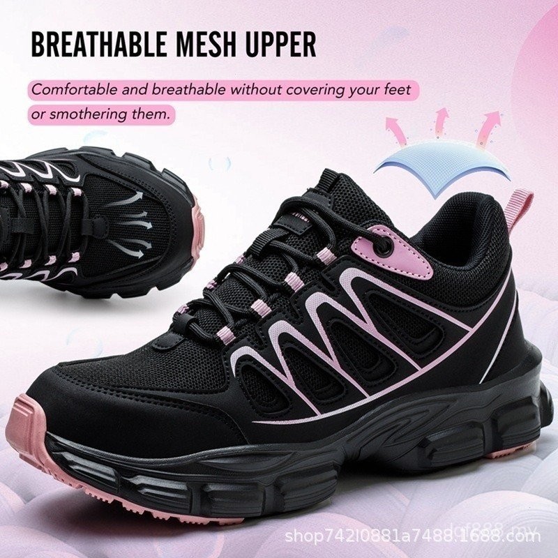 Ready Stock Ladies Safety Shoes Anti-smashing Anti-piercing Steel Toe ...