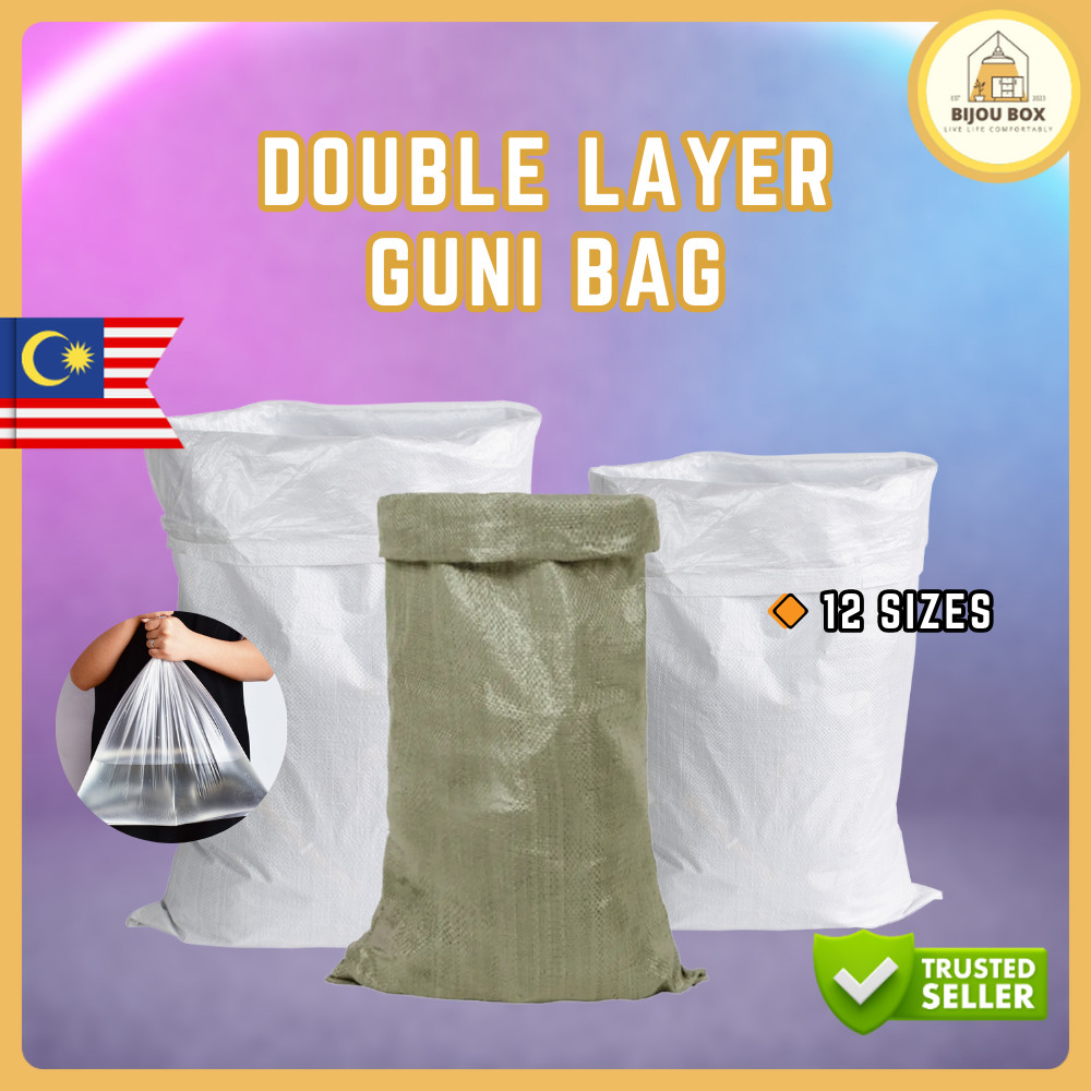 BijouBox Large PP Woven Guni Bag 1PC Plastic Gunny Sack for Sand ...