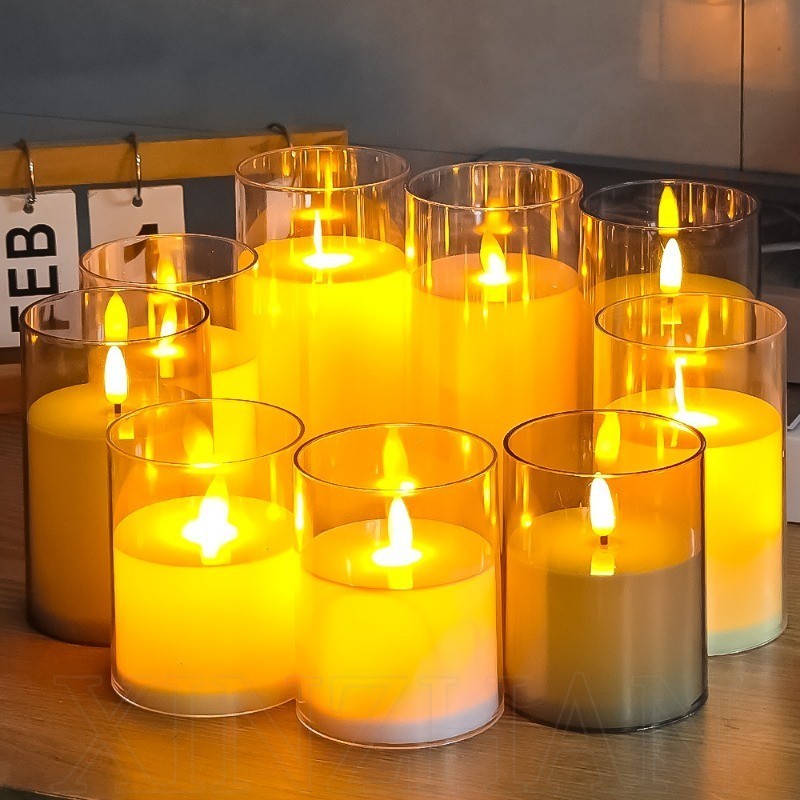 LED Candle Lights - Flameless, Flickering, Smokeless, Battery Operated ...