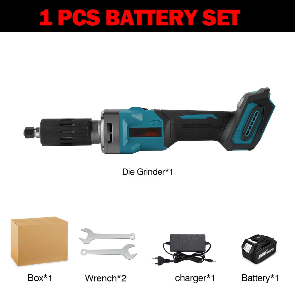 2000W 35000RPM Brushless Electric Die Grinder Wireless Portable 4 Gear ...