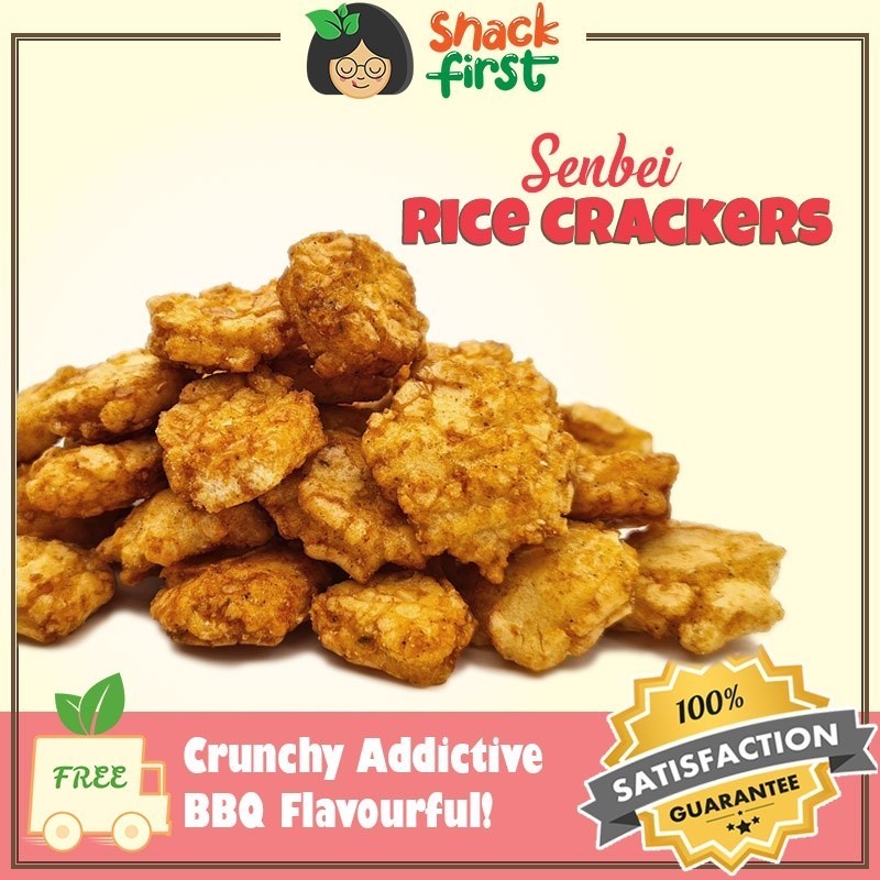 SnackFirst Senbei Rice Crackers 100g/450g Crunchy Crispy Kids Snacks ...