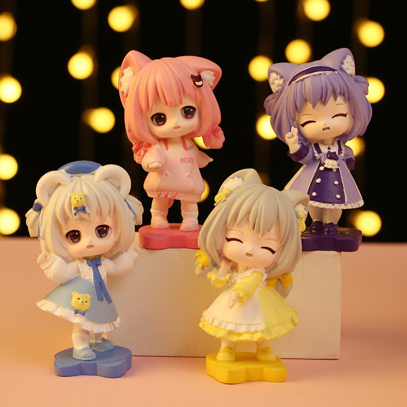 Kartun gadis comel meow gadis kecil alat letak barang hati gadis bilik ...