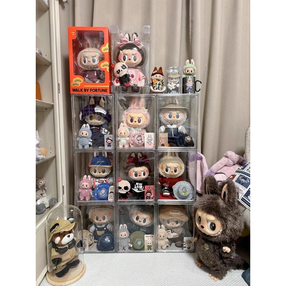 Labubu Display Box labubu Vinyl Storage Box The Monsters Elf Dedicated ...