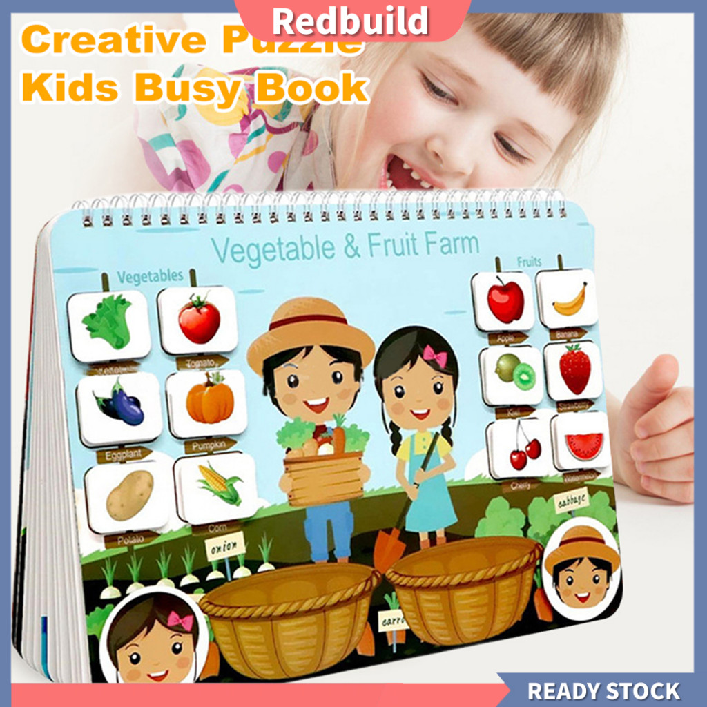 redbuild| Toddlers Busy Book Letter Busy Book Fun and Educational ...
