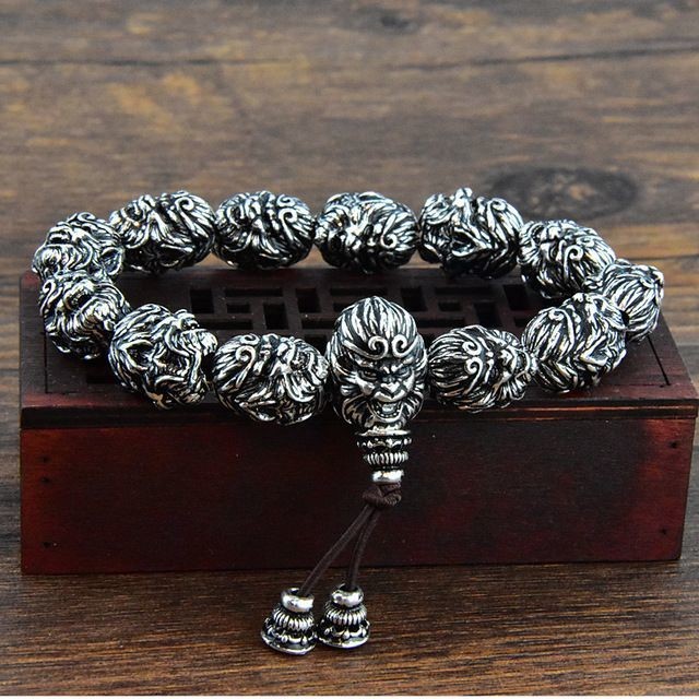 Black Myth Wukong Same Style Retro Bracelet Qi Tian Da Sheng Buddha Sun ...