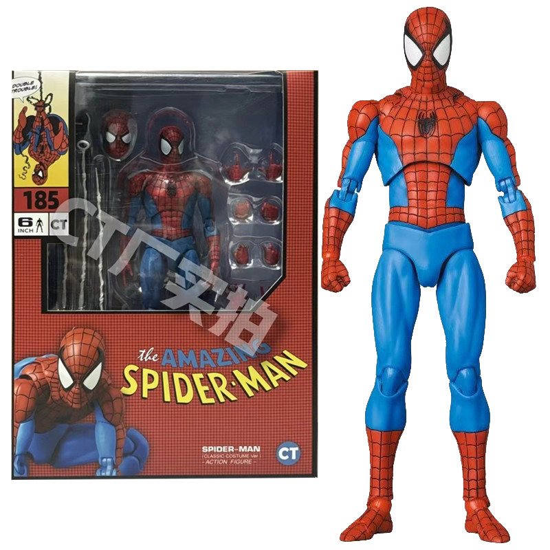 CT Spider Man Mafex 185 The Amazing SpiderMan Action Figure Toys Model ...