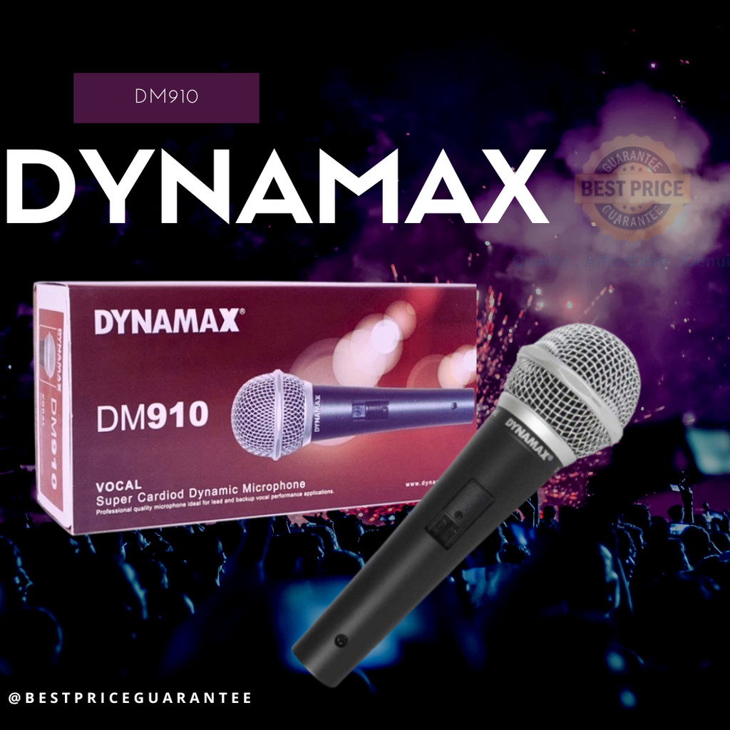 DYNAMAX DM910 CARDIOD MICROPHONE 600 OHM FOR KARAOKE | Shopee Malaysia