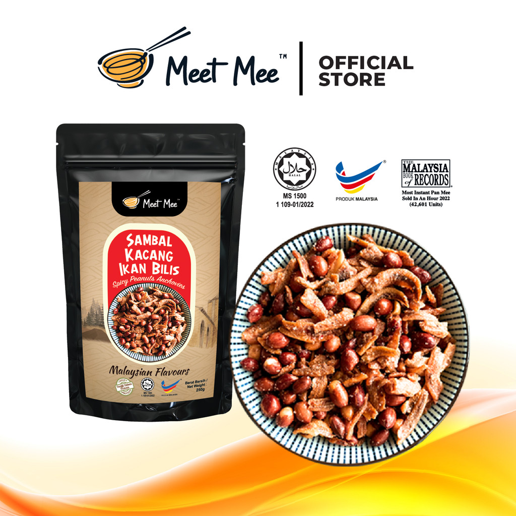 【MEET MEE】*HALAL* Spicy Peanut Anchovies | Sambal Kacang Ikan Bilis ...