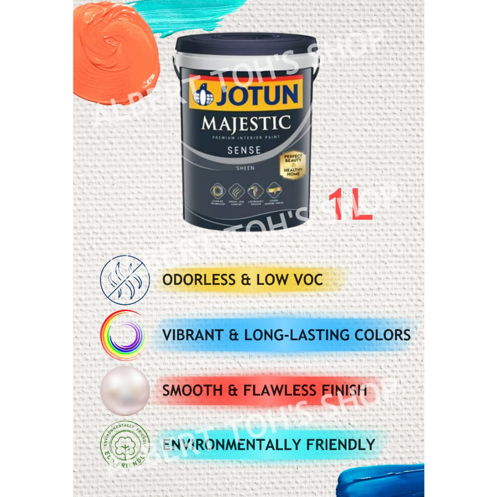 1L JOTUN Majestic Sense (READY STOCK & FAST DELIVERY)(Color Option ...